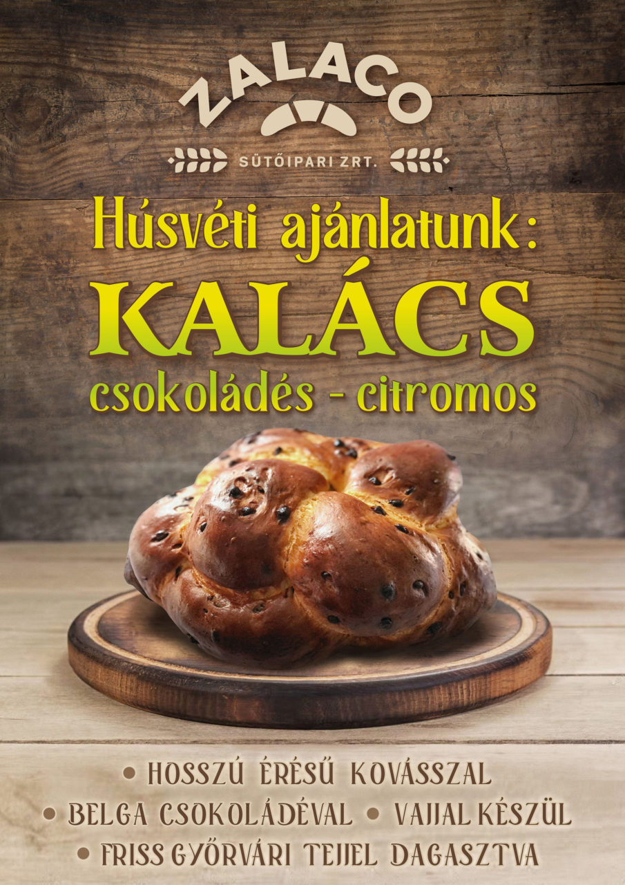 Húsvéti újdonságunk: csokis-citromos kalács - Zalaco Sütőipari Zrt